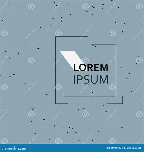 Vector Connect Lines And Dots Cover Template For Technology Stock Vector Illustration Of Data