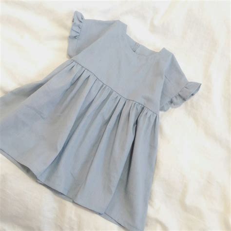 型紙作り方子供のフリル袖ワンピース ハンドメイド洋裁ブログ yanのてづくり手帖 簡単大人服子供服小物の無料型紙と作り方