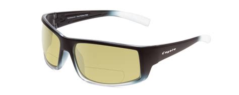 Coyote Dorado Unisex Wrap Polarized Bi Focal Sunglasses In Black Clear