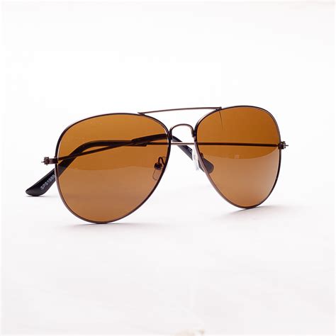 Lentes De Moda Estilo Aviador Marron Con Marco Del Mismo Tono Le1006 Royal Mayorista