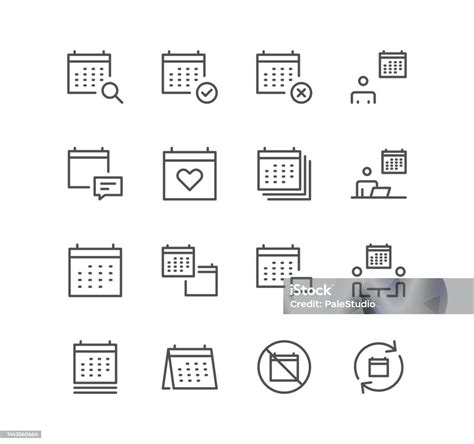 일정 및 약속 아이콘 집합입니다 낮에 대한 스톡 벡터 아트 및 기타 이미지 낮 반복 수첩 Istock