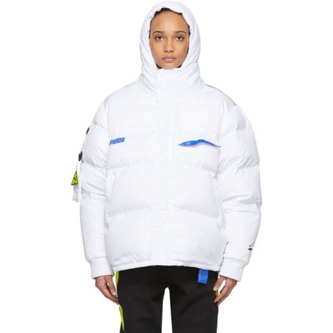 ader error white down puma edition puffer ader error