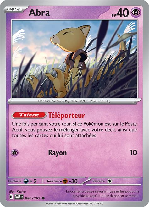 Abra Écarlate Et Violet Mascarade Crépusculaire 080 — Poképédia