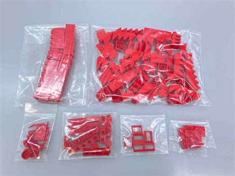 正規品 Lego レゴ バラレゴ 色分け レッド 赤色 ブロック パーツ プレート 大量 200g以上 N 002 まとめ売り 基本ブロック