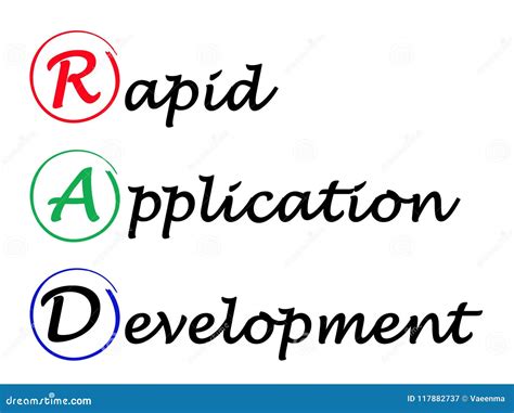 Rapid Application Development RAD Stock Illustration Illustration Of