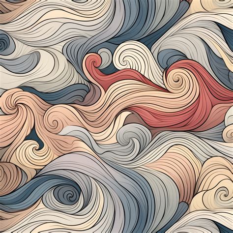 Boho Wavy Modern Swirls Galt Ocean Designs