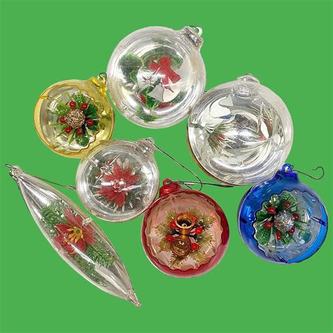 Vintage Christmas Ornaments Retro 1960s Mid Century Modern Jewelbrite