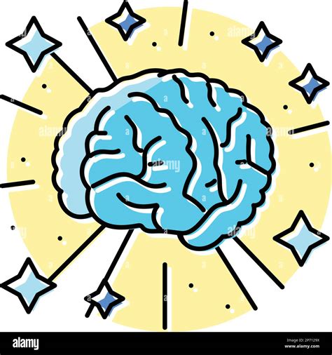 Genius Brain Color Icon Vector Illustration Stock Vector Image And Art
