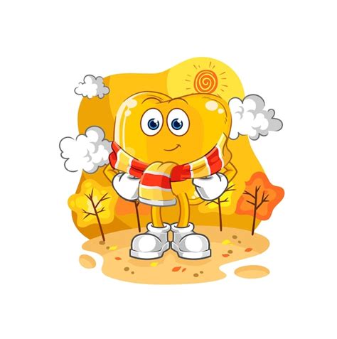 Premium Vector Gold Teeth In The Autumn Cartoon Mascot Vector