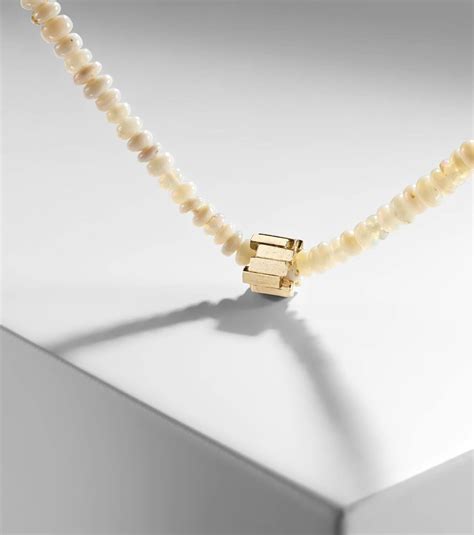 Suzanne Kalan Infinite 18kt Gold Necklace With Opal Suzanne Kalan