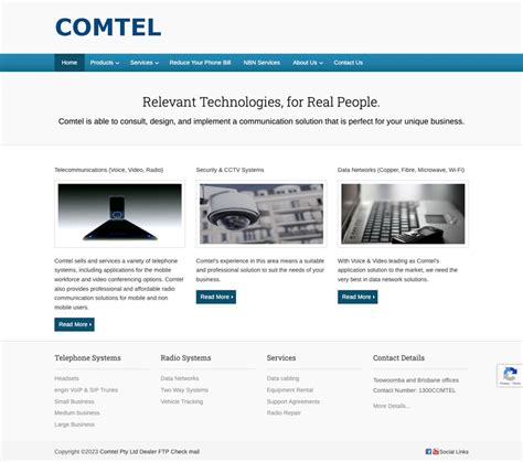 Comtel Website Design And Development Cobright
