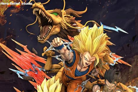Hero Belief Studio Dragon Ball Z Ssj3 Goku Gohan And Goten Mirai