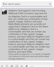 Adaptivecard Search Result Height Inconsistency Between Web And Desktop