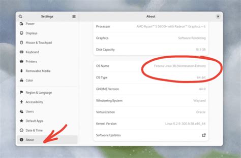 how to check your fedora version via gui and command line