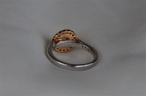 Cluster Setting Diamond Engagement Ring And Wedding Band Set Etsy