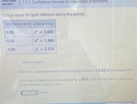 Solved Challenge 7 2 1 Confidence Intervals For Population