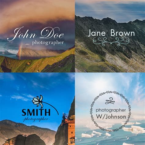 Photography Logos And Watermarks