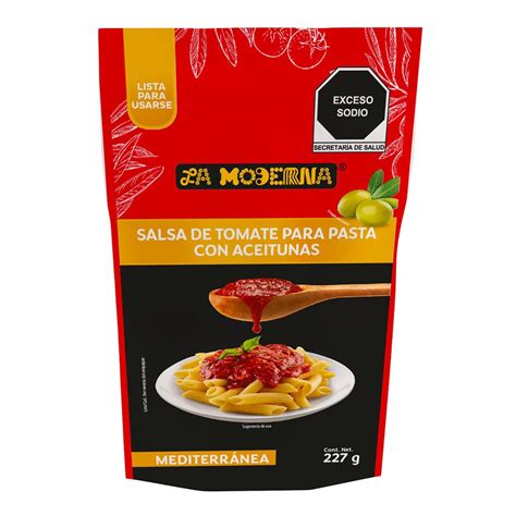 Salsa Para Pasta Mediterranea La Moderna Gramo Pieza Soriana