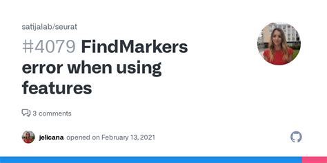 Findmarkers Error When Using Features · Issue 4079 · Satijalabseurat