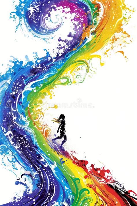 Vivid Artistic Portrayal Of Lgbtq Diversity And Inclusion Celebrating