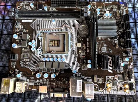 Msi H M Pro Vh Motherboard Lga Micro Atx Backplate Tested And Working Picclick Uk