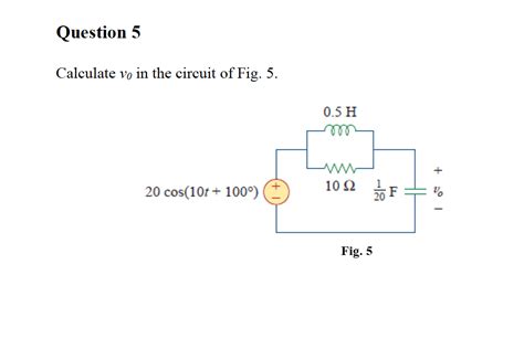 Solved Calculate V In The Circuit Of Fig Chegg
