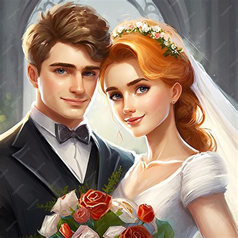 Premium Ai Image Marry Husband And Wife Beautiful Young Couple