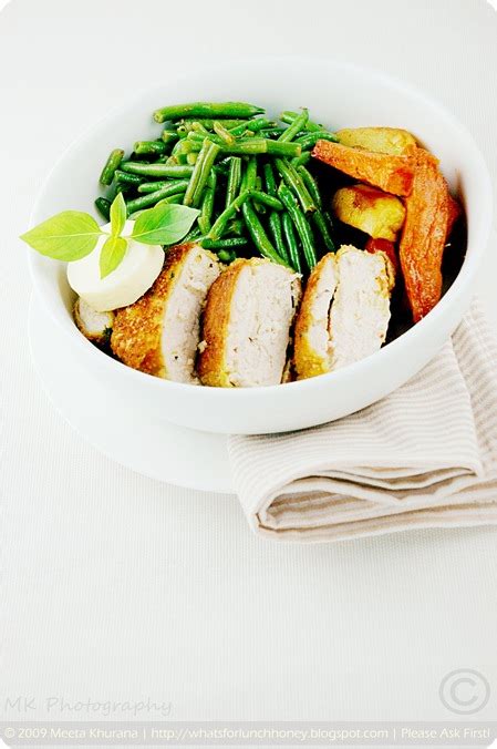 Whats For Lunch Honey Parmesan Thai Basil Crusted Chicken