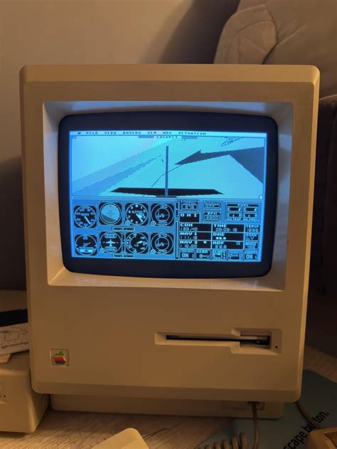 Microsoft Flight Simulator On Macintosh 512k R Vintageapple