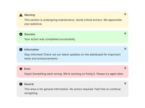 Alert Banners Ui Component By Griffin Wooldridge On Dribbble