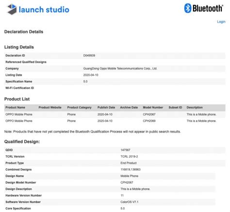 Oppo A12 bags Bluetooth SIG certification alongside two upcoming models ...