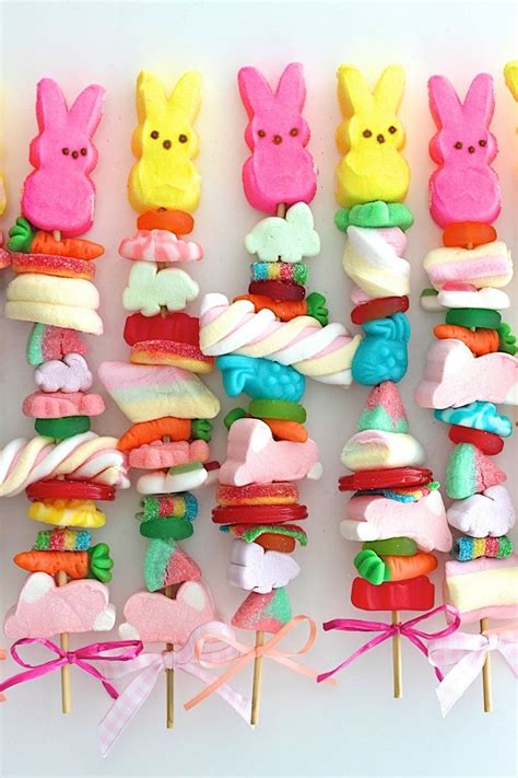Easter Candy Kabobs Easter Fun Easter Party Easter Candy
