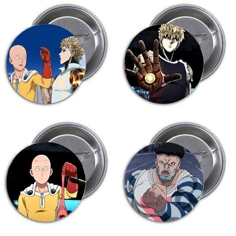 Аниме значки треос ванпанчмен One Punch Man набор из 4 шт арт 135096 — цена 128 грн в