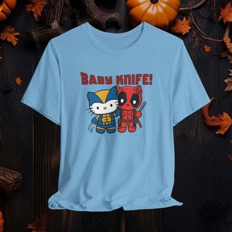 Hello Kitty Deadpool And Wolverine Halloween Shirthello Kitty Halloween
