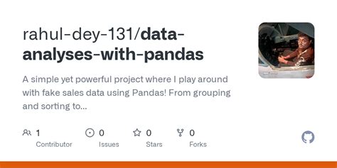 Data Analyses With Pandasdata Analyses With Pandaspdf At Main · Rahul