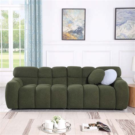 Hokku Designs 87 L 3 Seater Human Body Structure Marshmallow Sofa