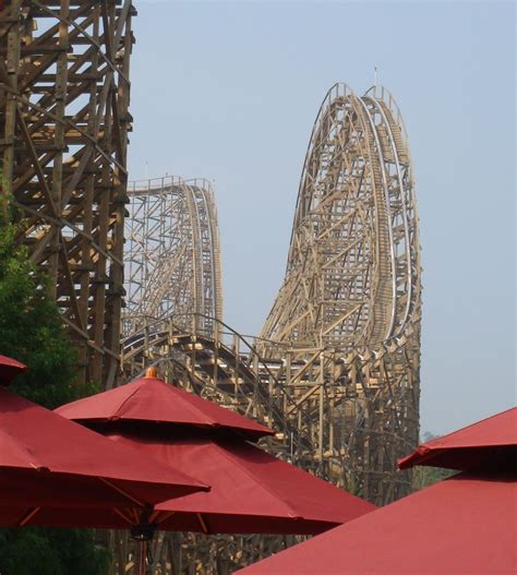 T Express Is A Wooden Roller Coaster At Everland In Yongin South Korea