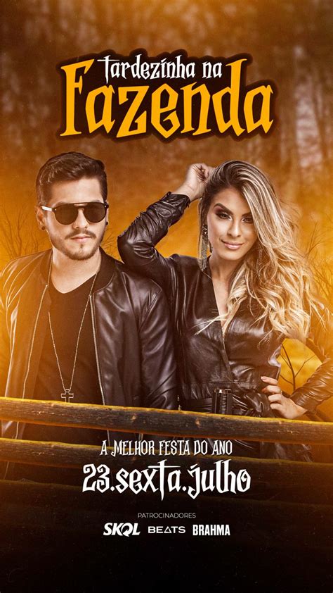 Flyer Tardezinha na Fazenda Social Media PSD Editável download Designi