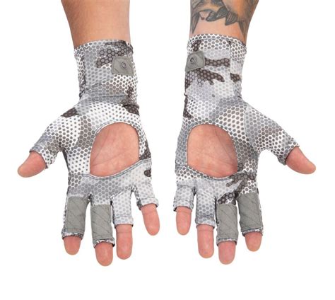 Bugstopper Sunglove Simms Hex Flo Camo Steel