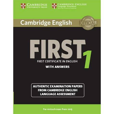 Fce Practice Tests Cambridge English First 1 For Revised Exam From