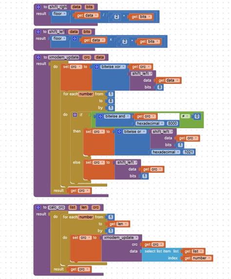 Problem With Crc Calculation Mit App Inventor Help Mit App Inventor Community