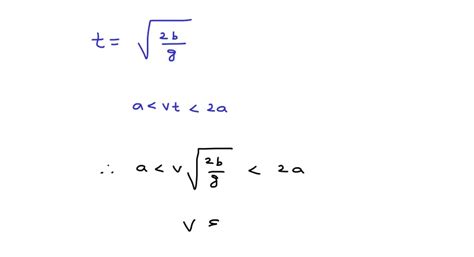 solved a particle is projected horizontally from a height b the range of values of horizontal