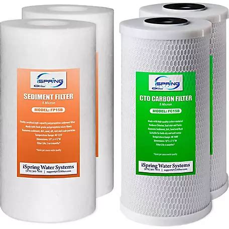 Ispring Whole House 45 In X 10 In Water Filtration Sediment And Cto