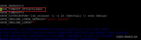 解决liunxUbuntu启动不显示GRUB引导菜单 Linux CSDN专栏