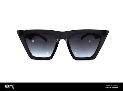 Black Wayfarer Thick Frame Sunglasses With Gradient Glasses Isolated On