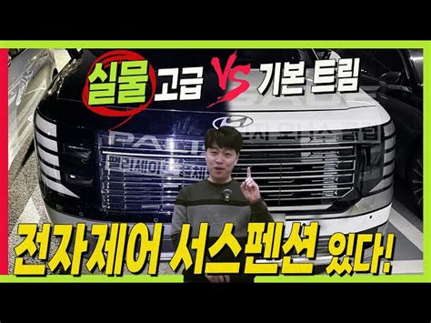 신형 팰리세이드 Suv 최초 기능 승차감 끝판왕 전자제어 서스펜션 탑재 기본 Vs 고급트림 디자인 차이점