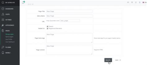 Pages [oxwall Software Documentation]