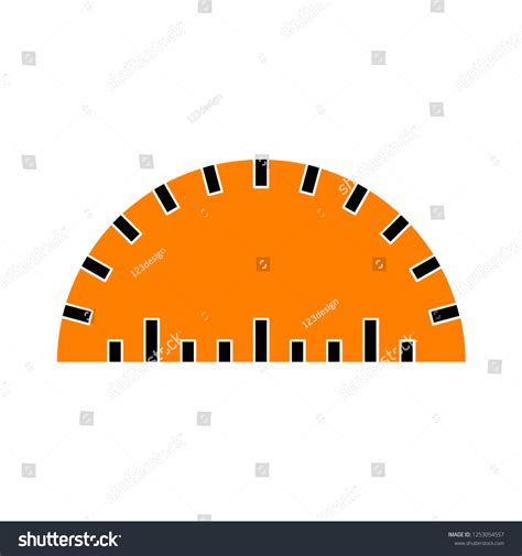 Vector Protractor Ruler Stock Vector Royalty Free Shutterstock