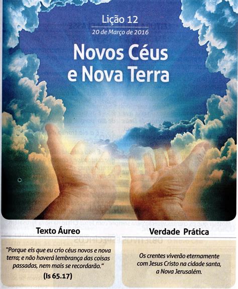 Educação And Vida Cristã LiÇÃo 12 Novos CÉus E Nova Terra