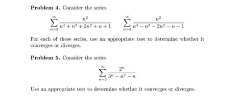 Solved Problem 4 Consider The Series Chegg Com